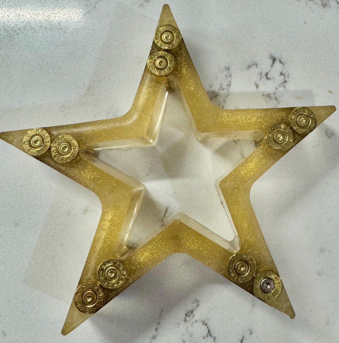 Epoxy Resin Star W/9mm Bullet Casings - Etsy