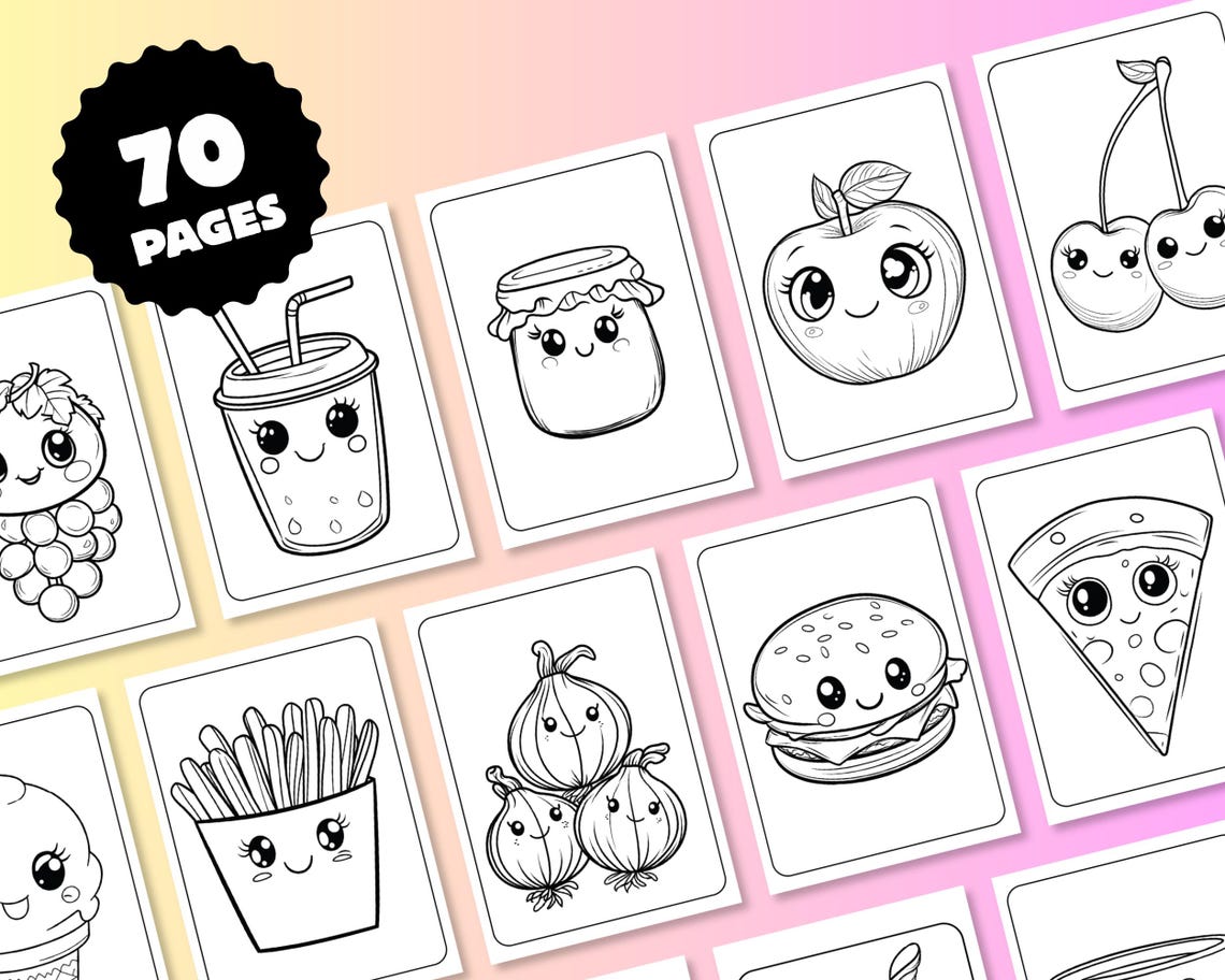 70 Cozy Kawaii Coloring Pages | Cute Coloring Pages | Fun Activity ...