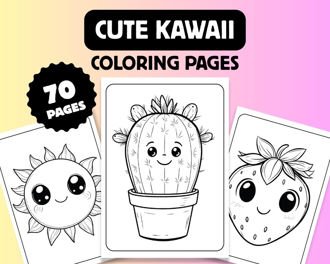 70 Cozy Kawaii Coloring Pages | Cute Coloring Pages | Fun Activity ...