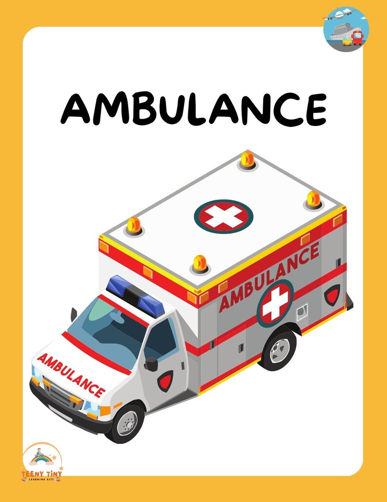Transportation Flashcards - Etsy
