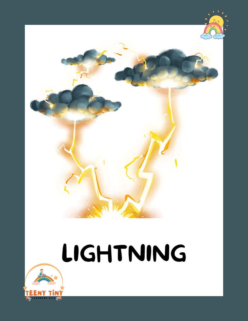 Weather Flashcards - Etsy