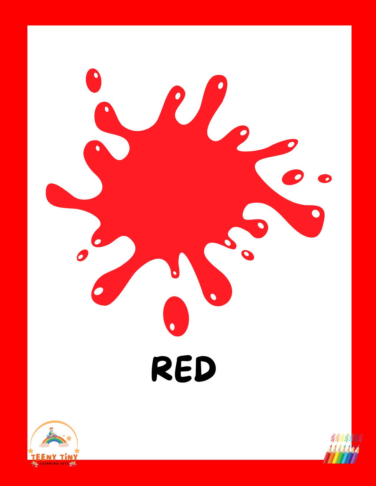 Jumbo Color Flashcards - Etsy