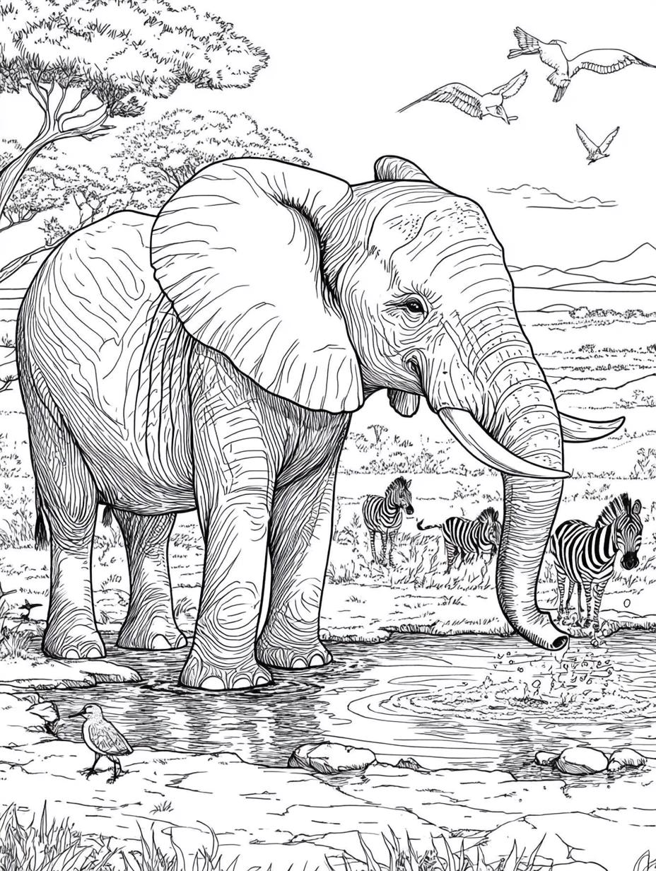 Colorful Safari: Jungle Coloring Book - Etsy