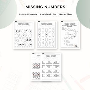 Farm Preschool Math Worksheets Number Tracing, Counting, Color by ...