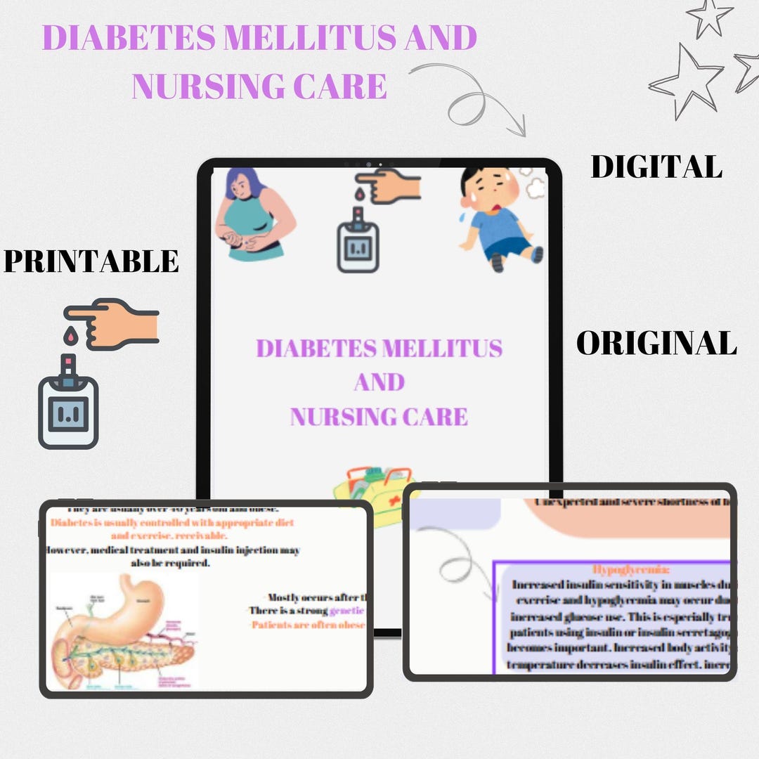 Diabetes Mellitus Notes Nurse Notes Health Medicine 16 Pages Printable ...