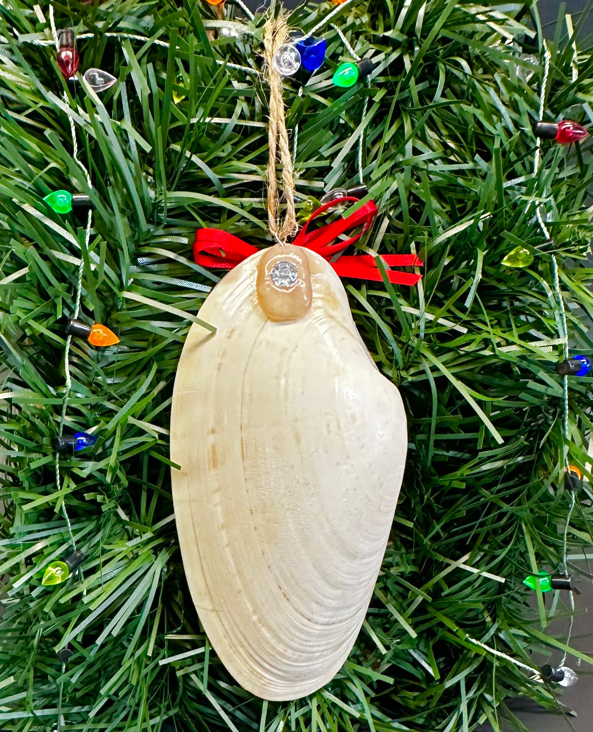 Seashell Palm Tree Tropical Christmas Ornaments Vintage Off-white - Etsy