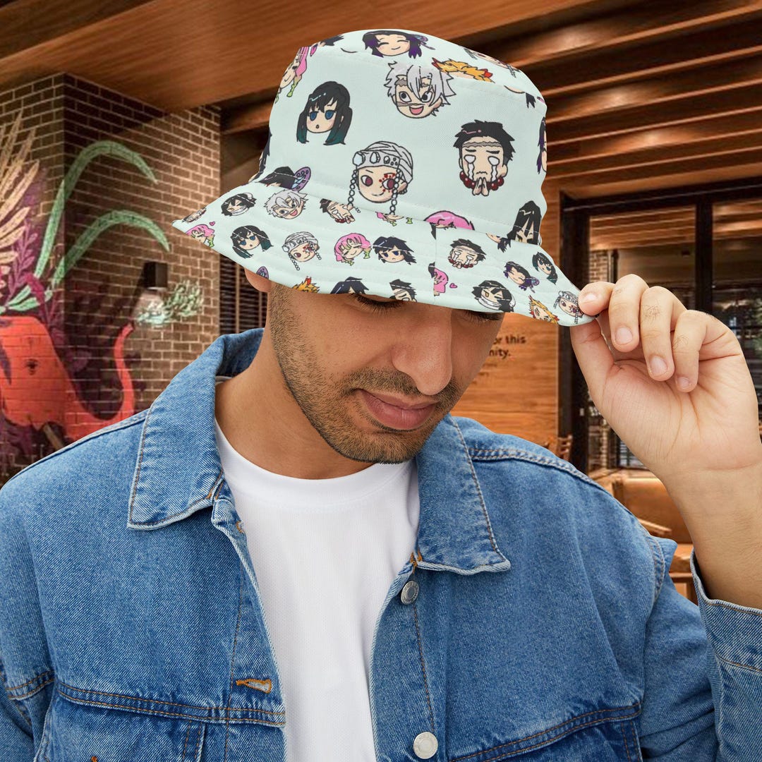 Chibi Demon Slayer Bucket Hat - Etsy