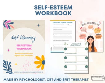 Self Esteem Worksheets, Therapy Resources, Social Psychology, Self Care ...