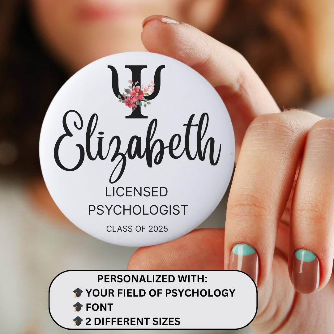 Psychology Pin Button, Graduation, Psychology Graduated, Psychology ...