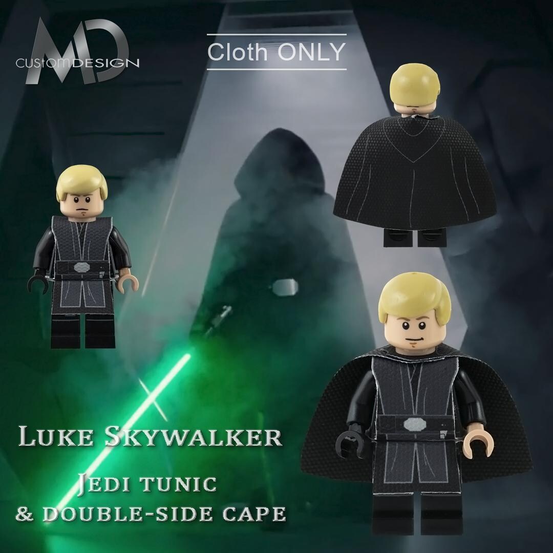Custom Jedi Robe Tunic and Cape for LEGO Star Wars Minifigure Jedi ...