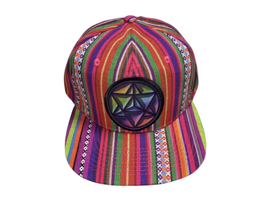 Snapback Flat-brim Hat - Star Tetrahedron - Etsy