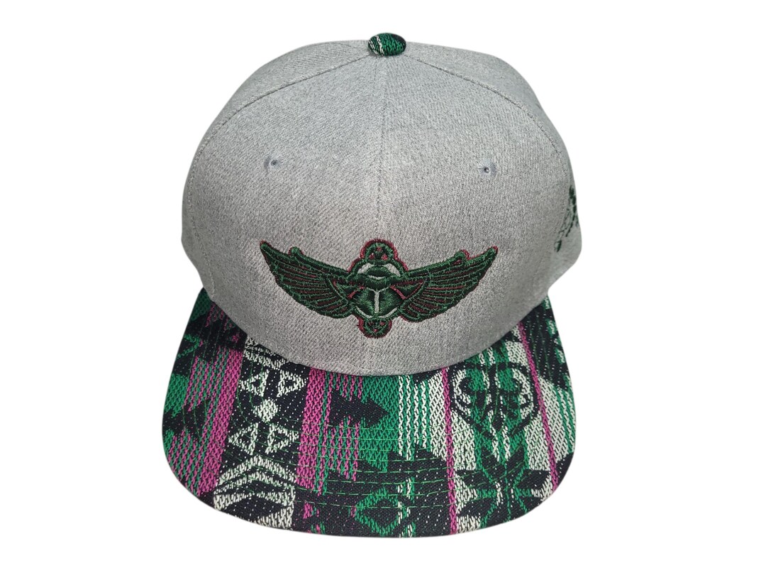 Snapback Flat-brim Hat - Scarab - One of A Kind - Etsy