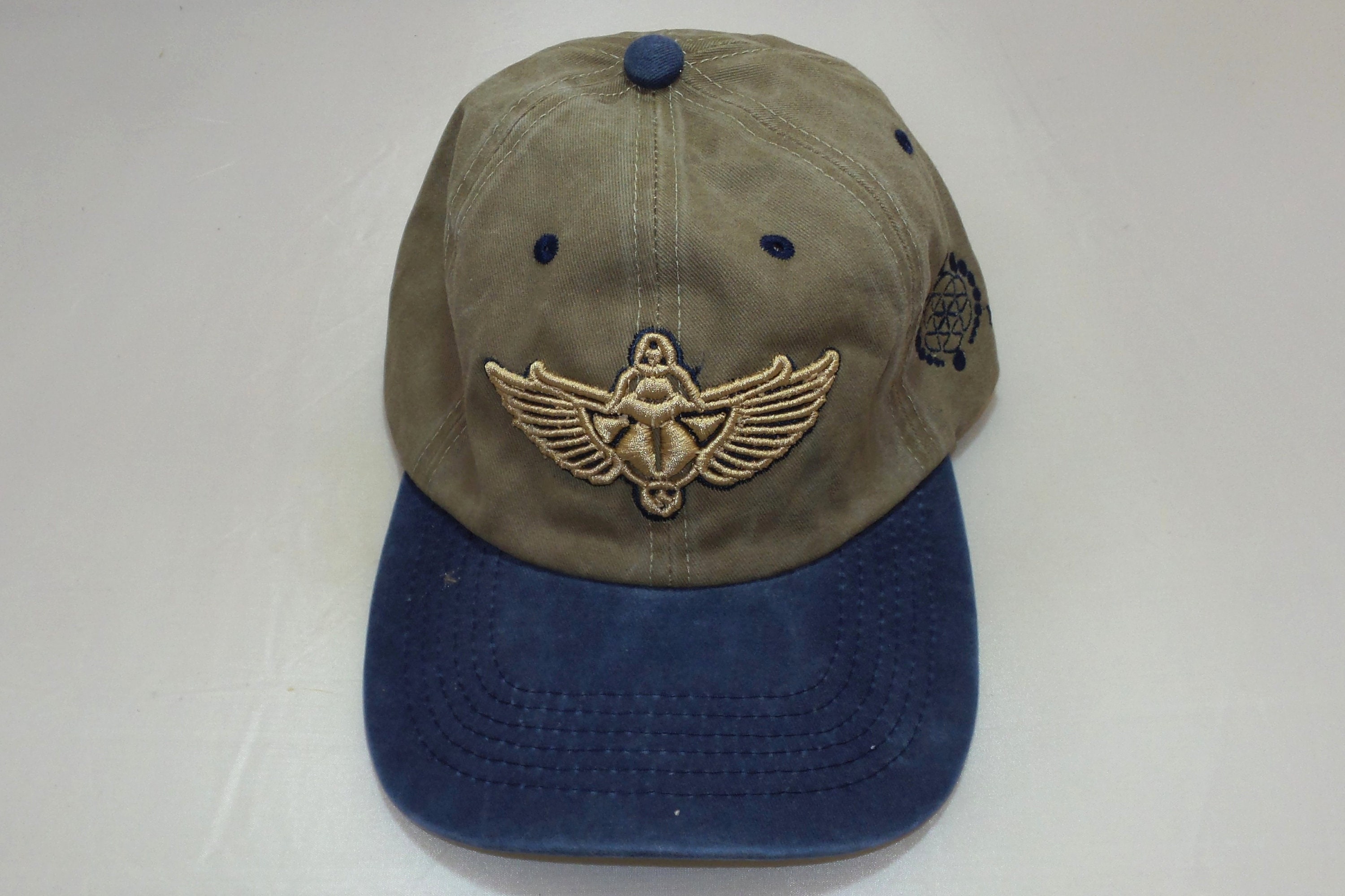 Buckle-back Bent-Brim Hat - Scarab (One-of-a-kind)