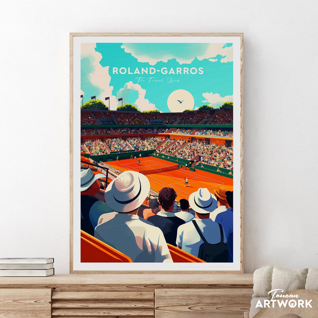 Roland-garros Print - the French Open, Roland-garros Artwork, Roland ...