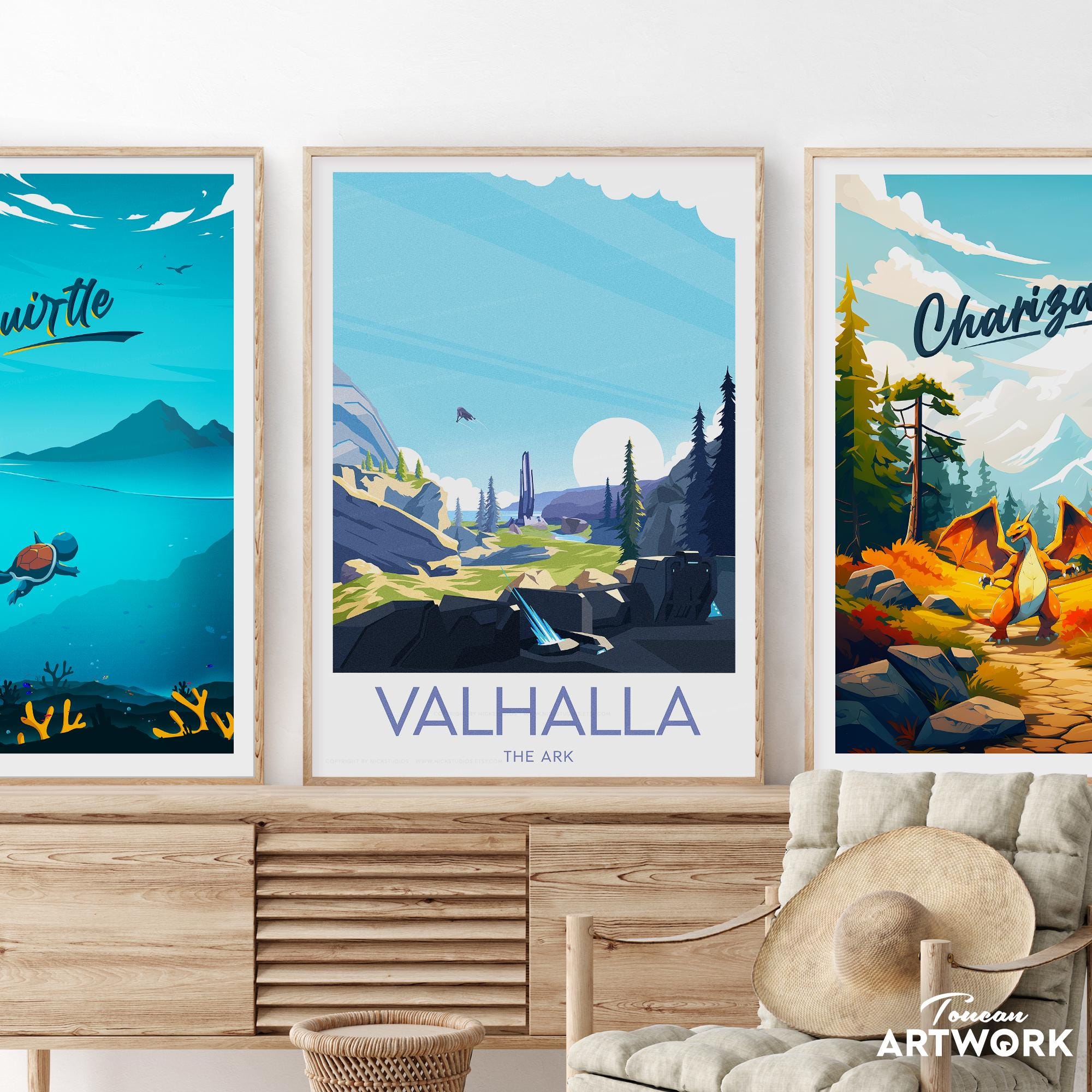 Valhalla Print - the Ark, Valhalla Poster, Halo Fan Art - Etsy
