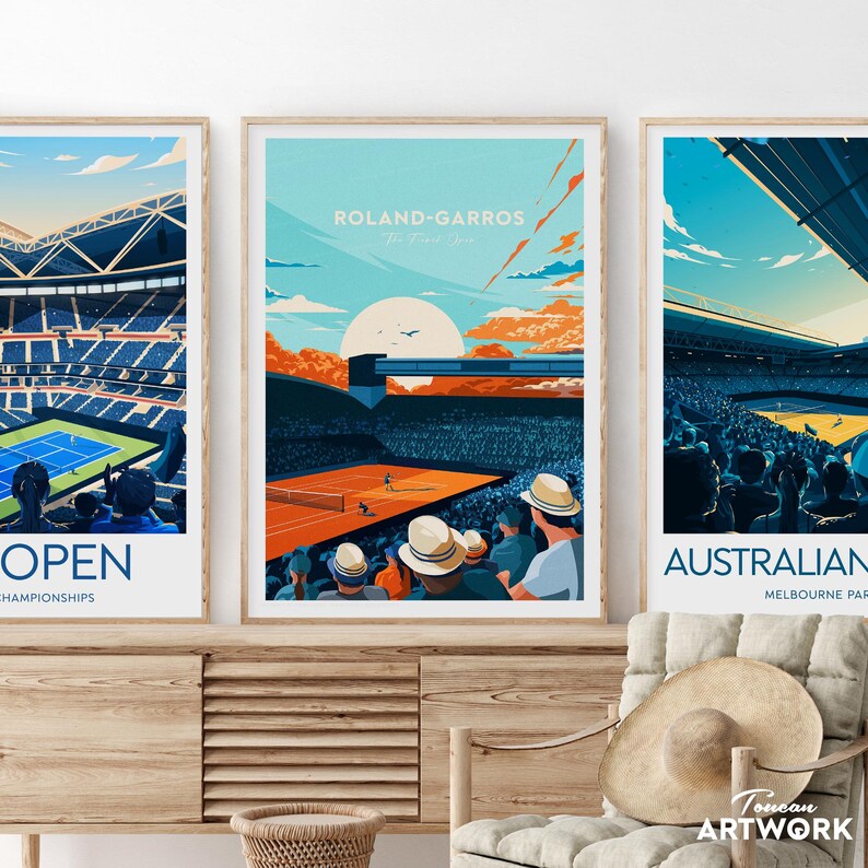 Roland-garros Print - the French Open, Roland-garros Artwork, Roland ...