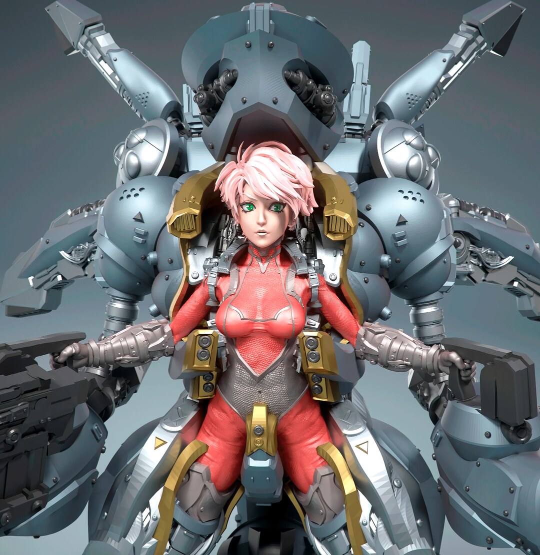 Mecha Pilot STL File 3D Model STL for Printing - Etsy