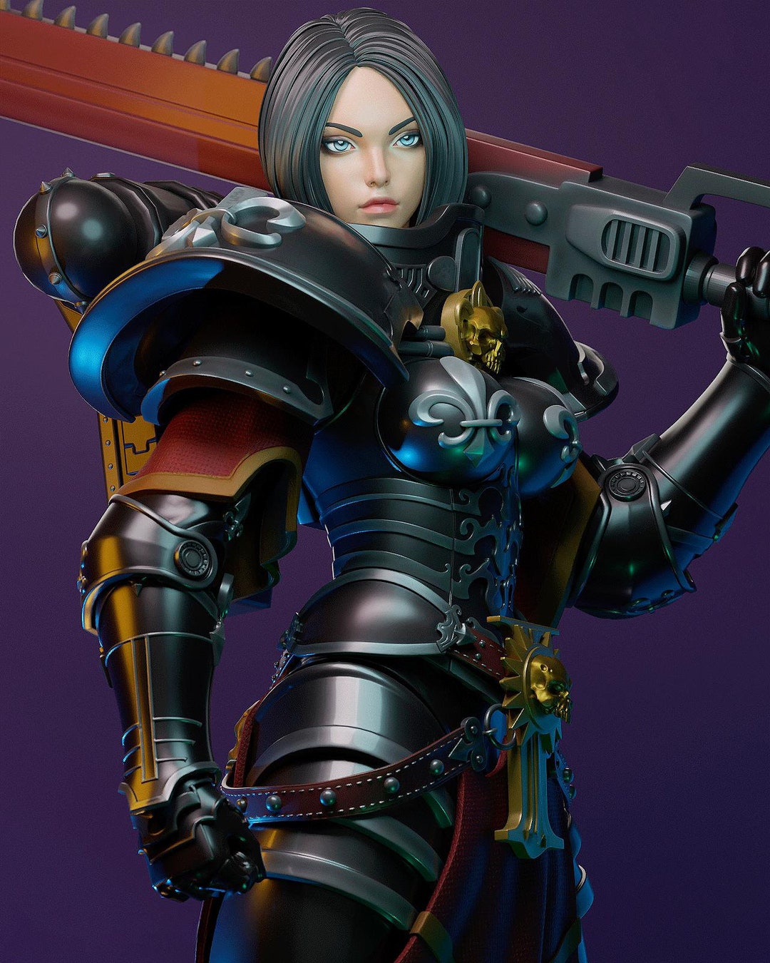 Battle Sister STL File 3D Model STL for Printing - Etsy