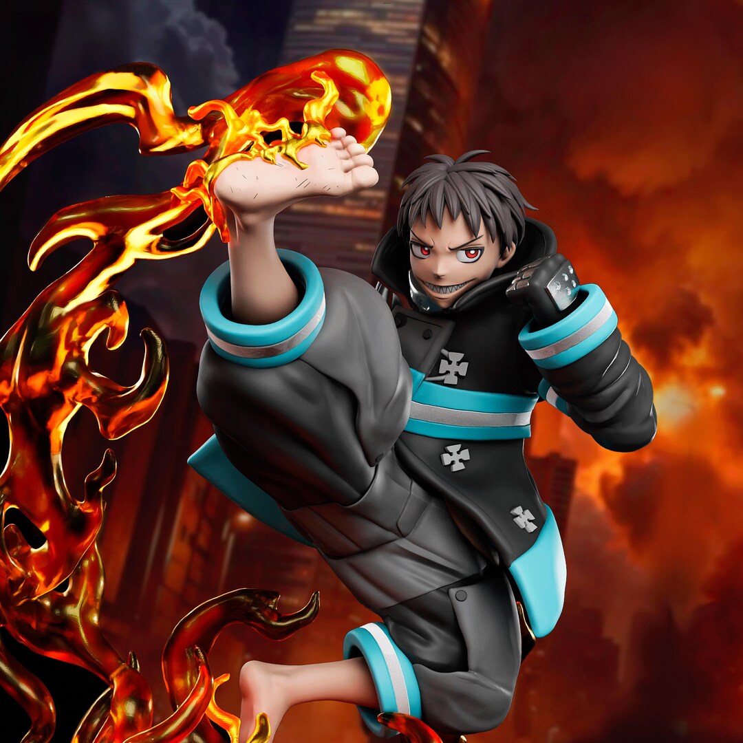 Shinra Kusakabe From Fire Force STL File 3D Model STL for Printing - Etsy