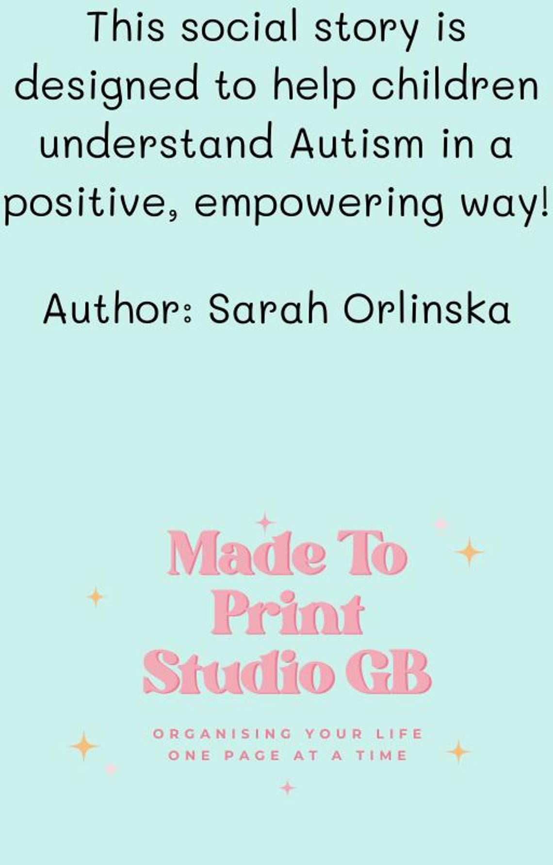 What is Autism? – A Social Story for Kids-printable-dyslexia Friendly ...