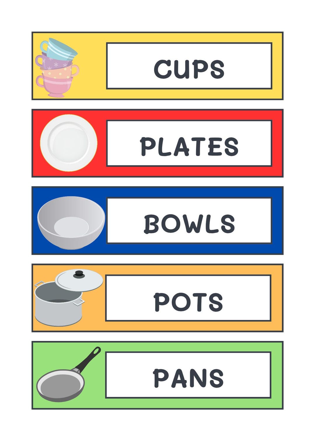 Printable Independence Labels | Visual Cupboard Organisation for SEN ...