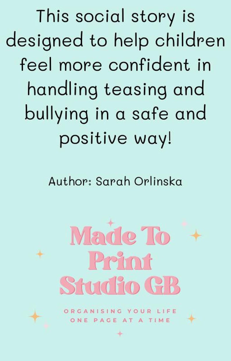 How to Handle Teasing & Bullying – A Social Story for Kids | Digital ...