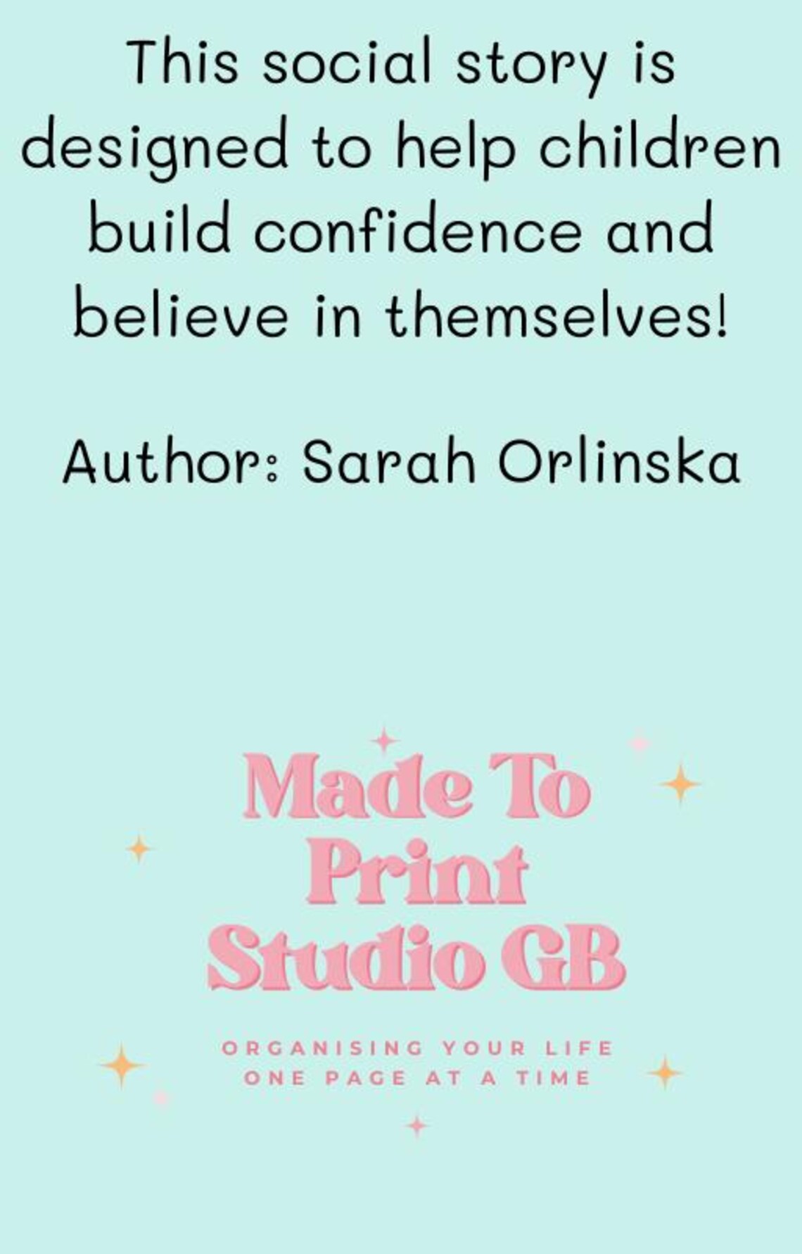 Building Confidence & Self-esteem – A Social Story for Children-sen ...