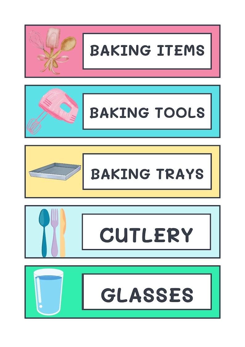 Printable Independence Labels | Visual Cupboard Organisation for SEN ...