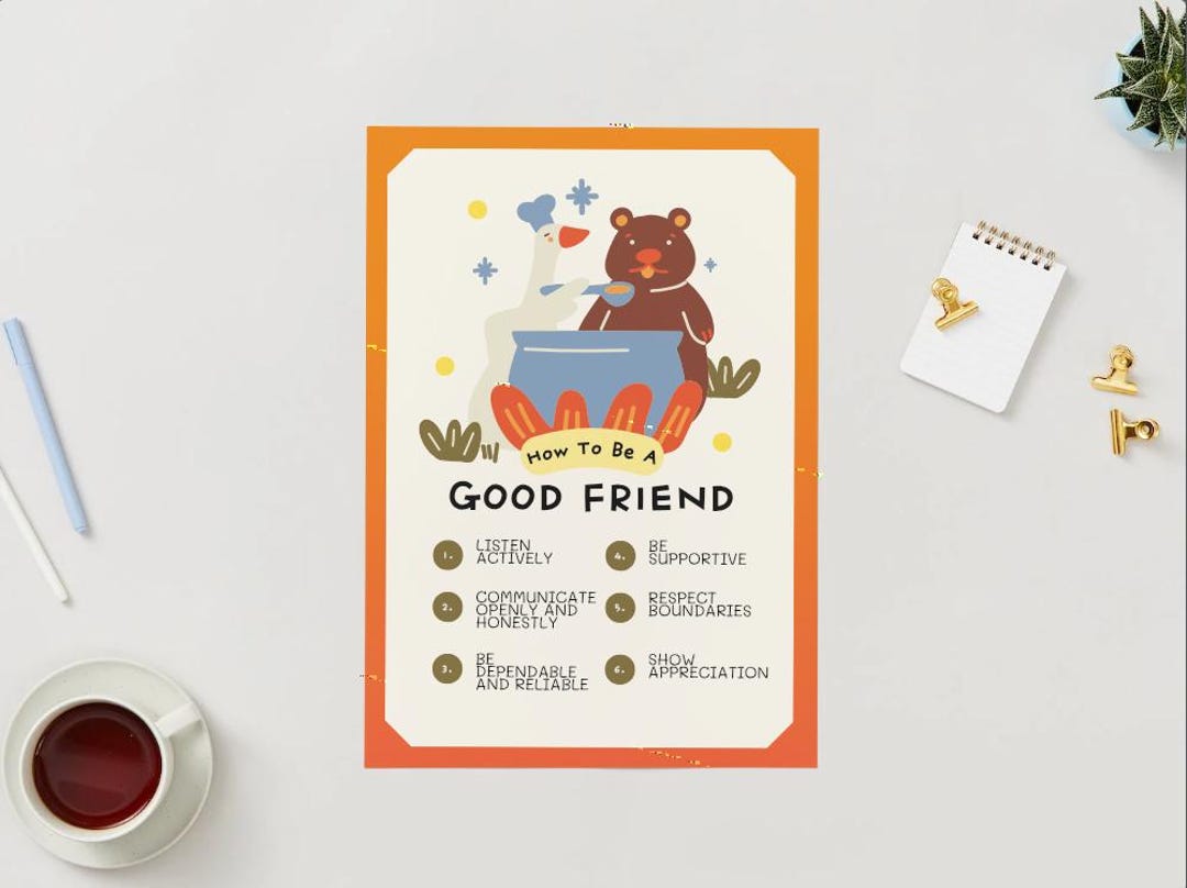 How to Be a Good Friend Poster | Sen-friendly Social Skills Visual ...