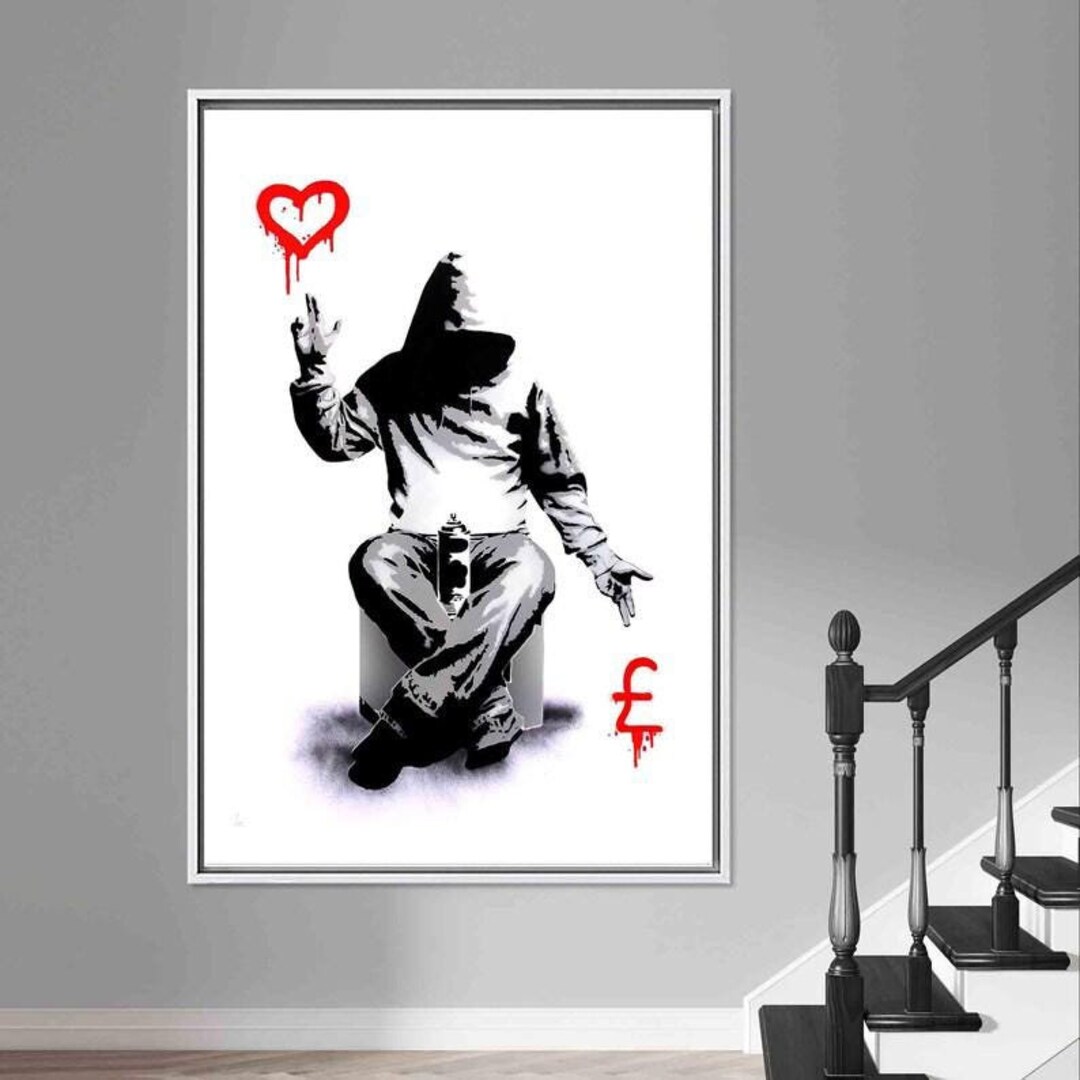 Love or Money Banksy, Banksy Boy Artwork, Street Graffiti Art, Banksy ...