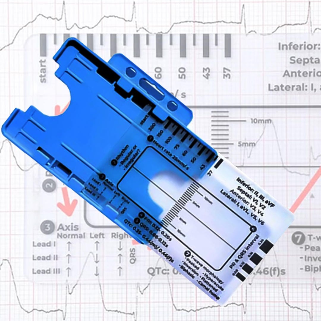 ECG 7 Step Ruler EKG Measurement Tool,gifts for Doctor,way of ...