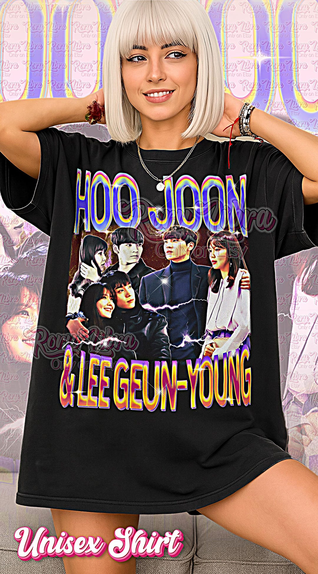 HOO JOON Bootleg Shirt, Hoo Joon and Lee Geun-young Retro Tees, Fame ...