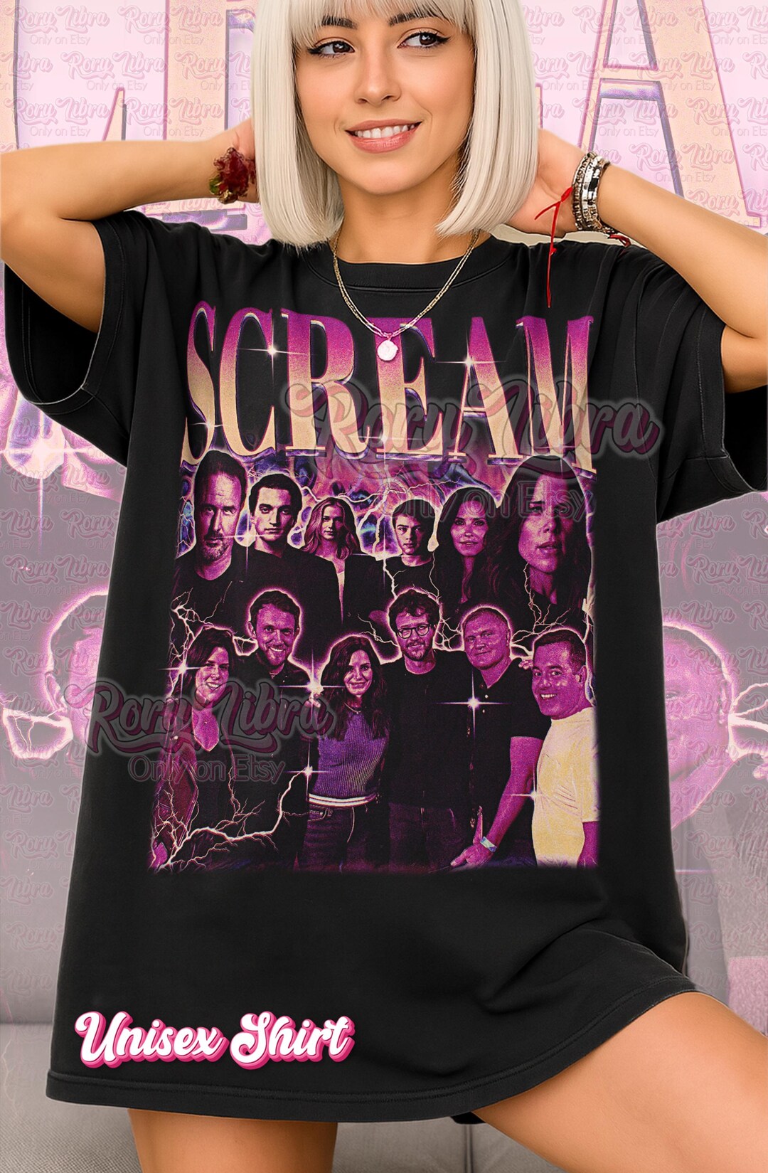 Scream T-shirt, Vintage Horror Slasher Film Classic Movie Performer Tee ...