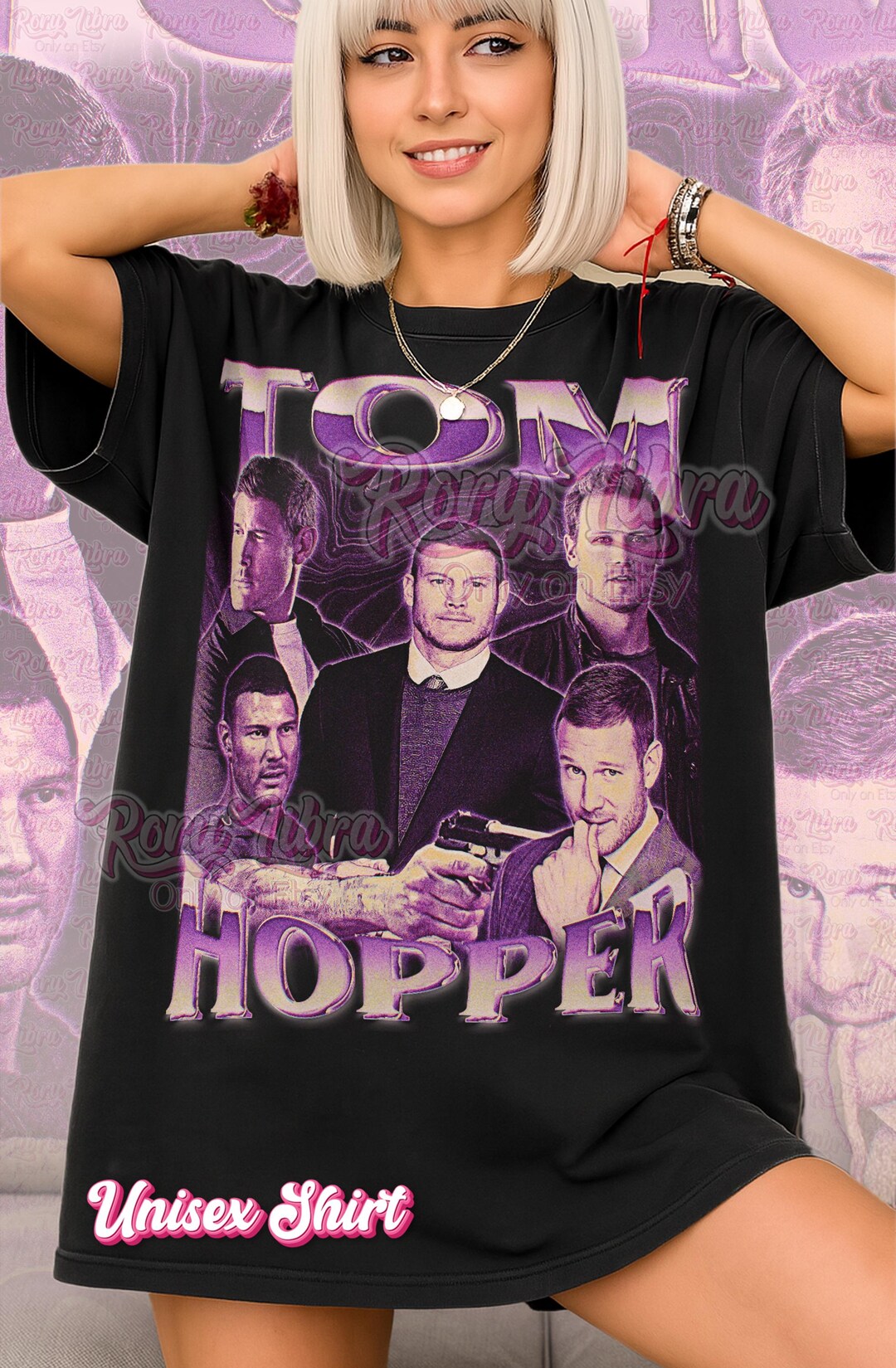 Tom Hopper T-shirt, Vintage Actor Star Celebrity Performer Tee, 90s ...