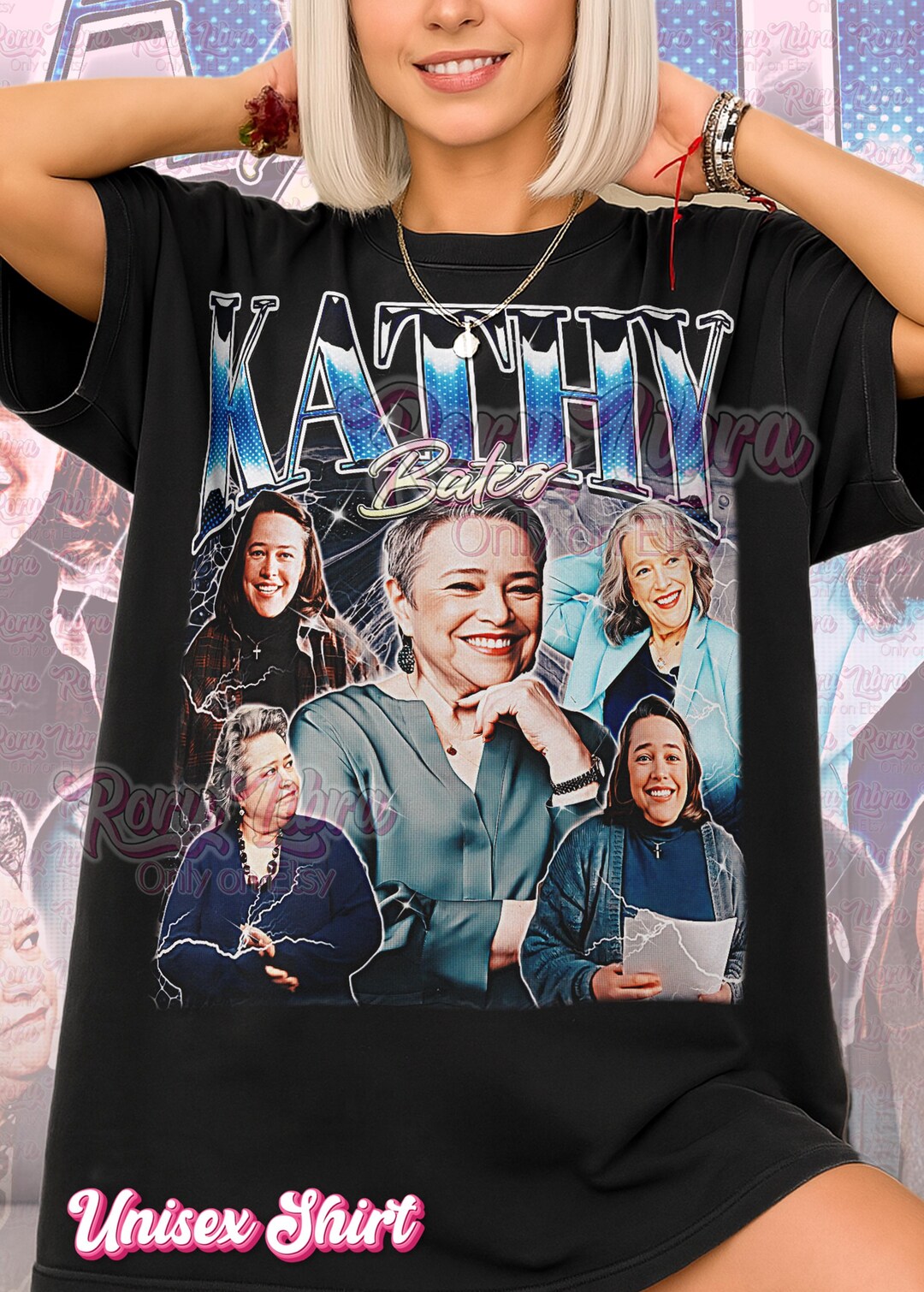 Kathy Bates Bootleg Shirt, Vintage Actress Star Celebrity Performer Tee ...