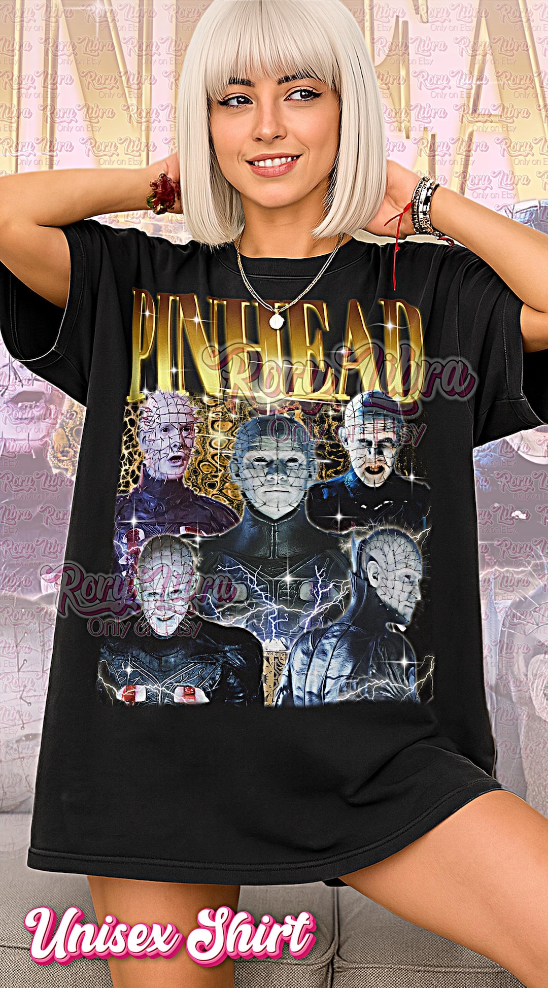 Pinhead Bootleg Shirt, Pinhead Retro Tees, Cenobite Lord T-shirt ...