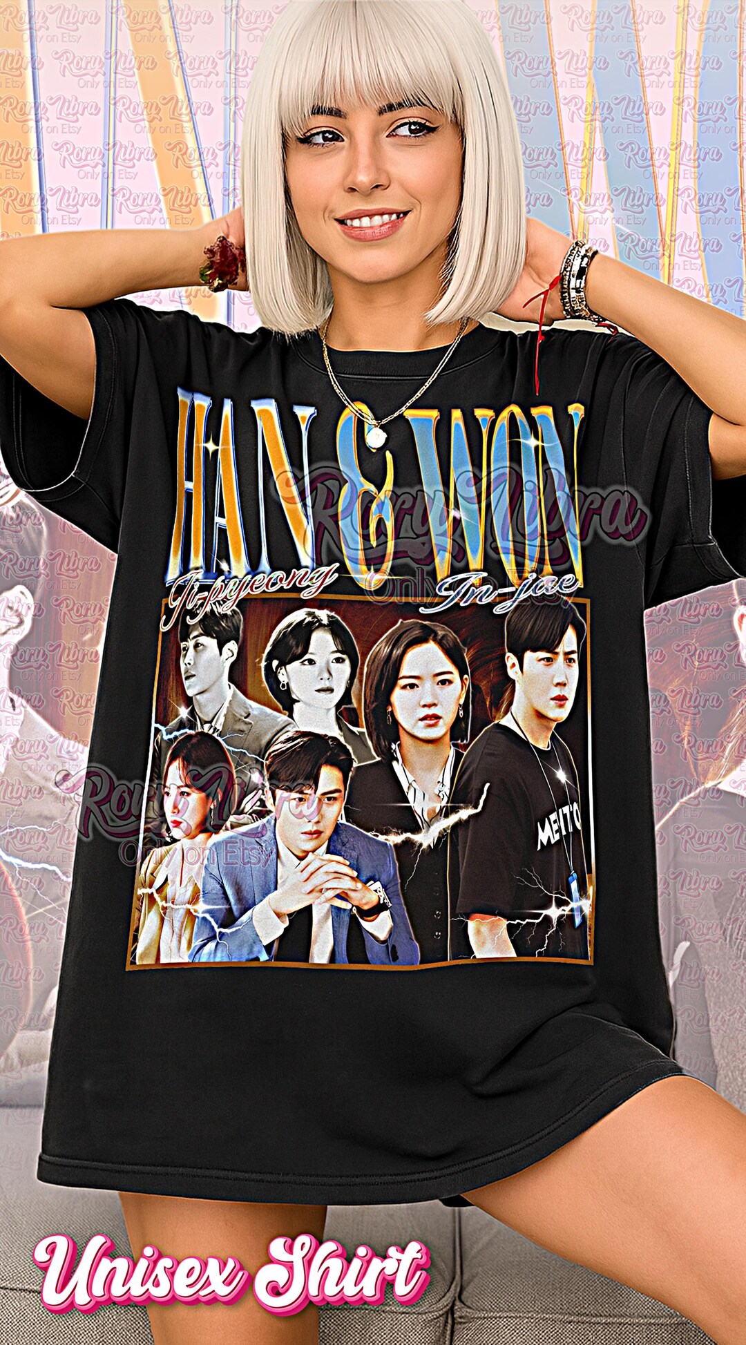 HAN JI-PYEONG Bootleg Shirt, Han Ji-pyeong and Won In-jae Retro Tees ...
