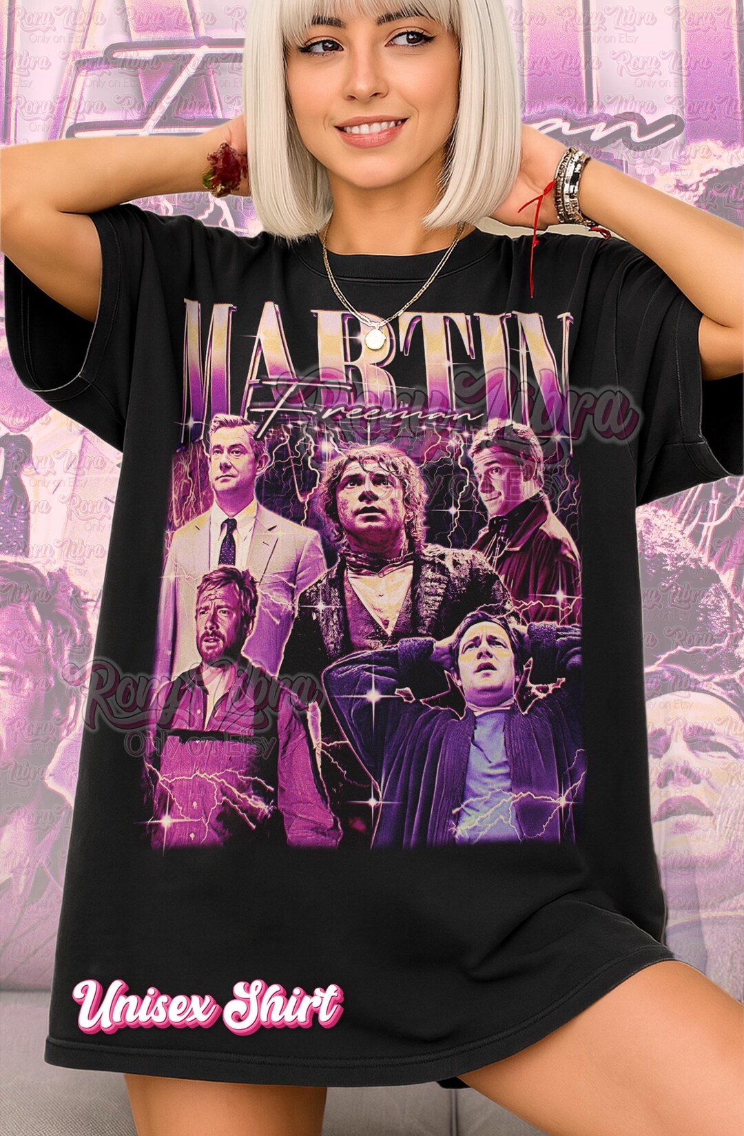 Martin Freeman T-shirt, Vintage Actor Star Celebrity Performer Tee, 90s ...