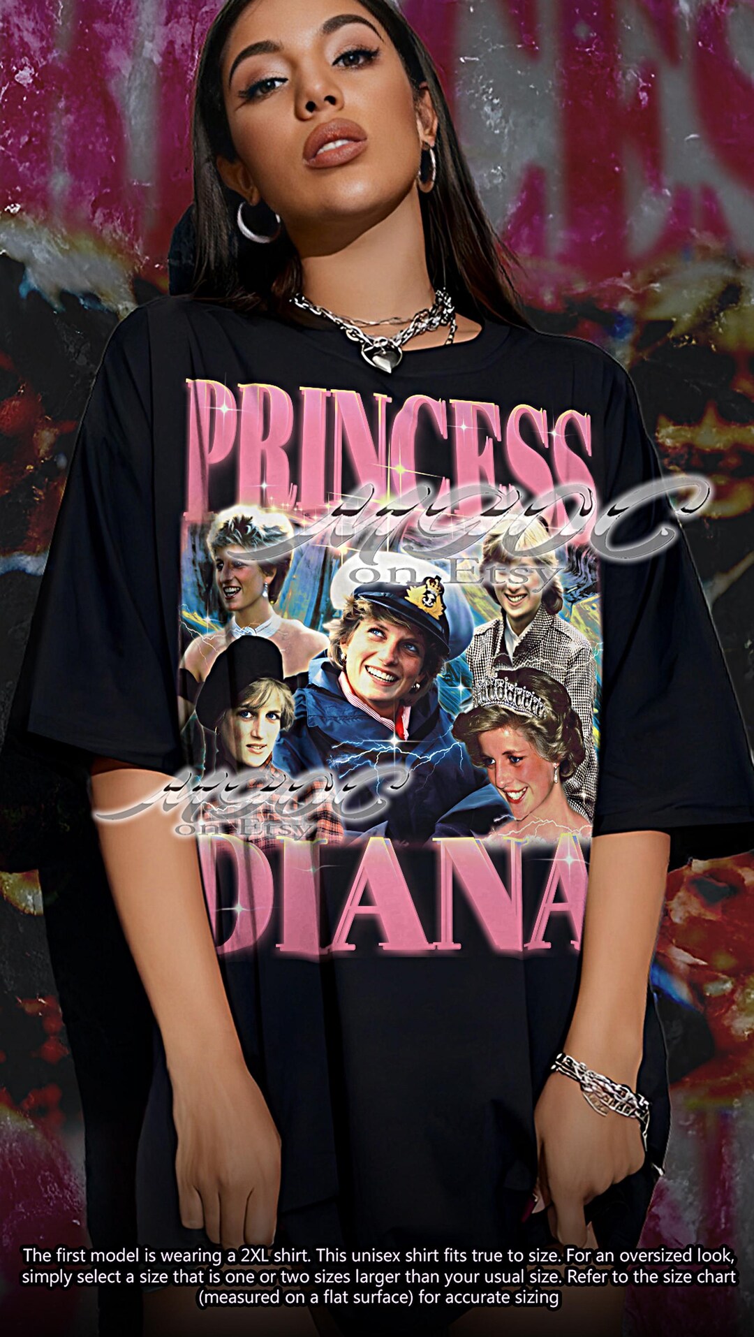 PRINCESS DIANA Shirt, Princess Diana Bootleg Shirt, Princess Diana ...