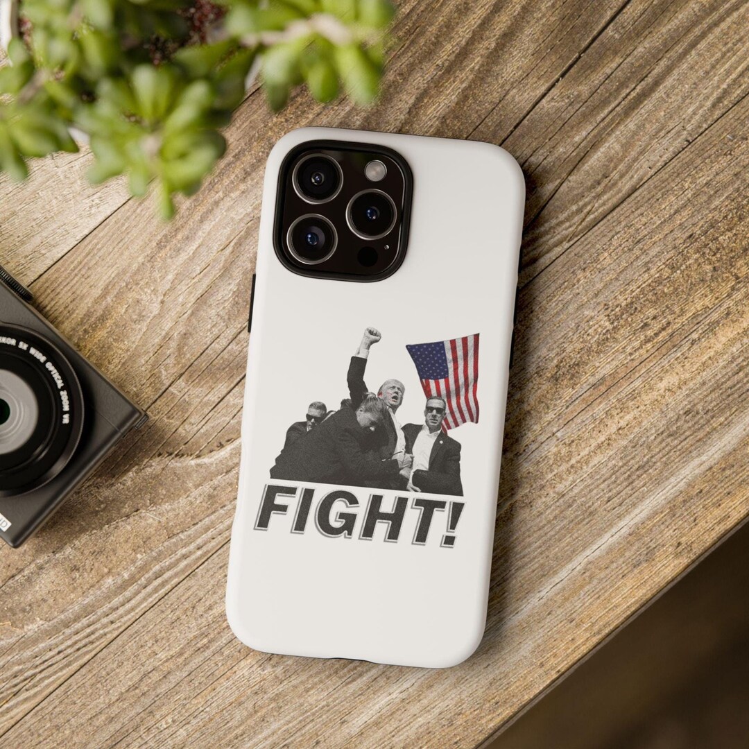 Trump iPhone Case Fist Fight Tough Phone Cover, Resistance Protest Anti ...