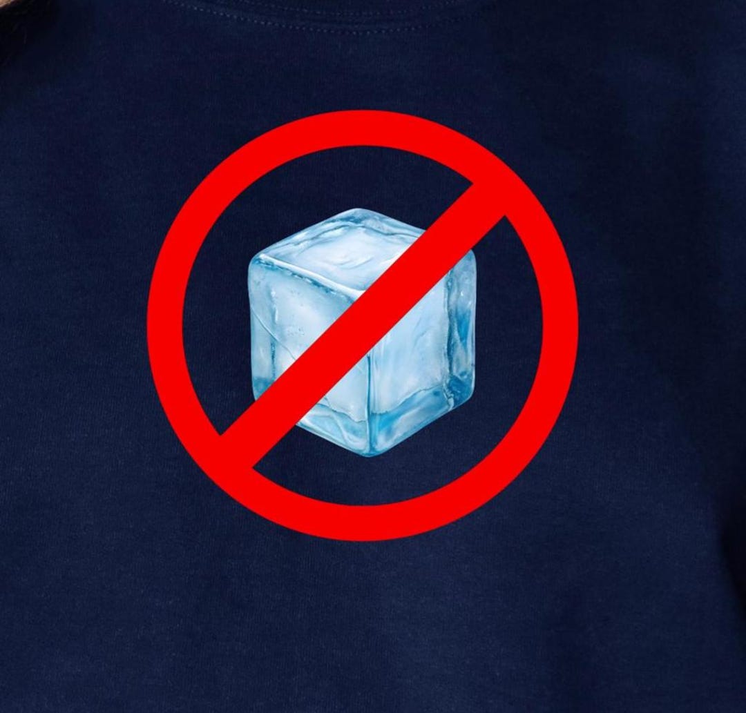 No Ice Symbol Sweatshirt | Anti Ice Circle Graphic Shirt, Protest ...