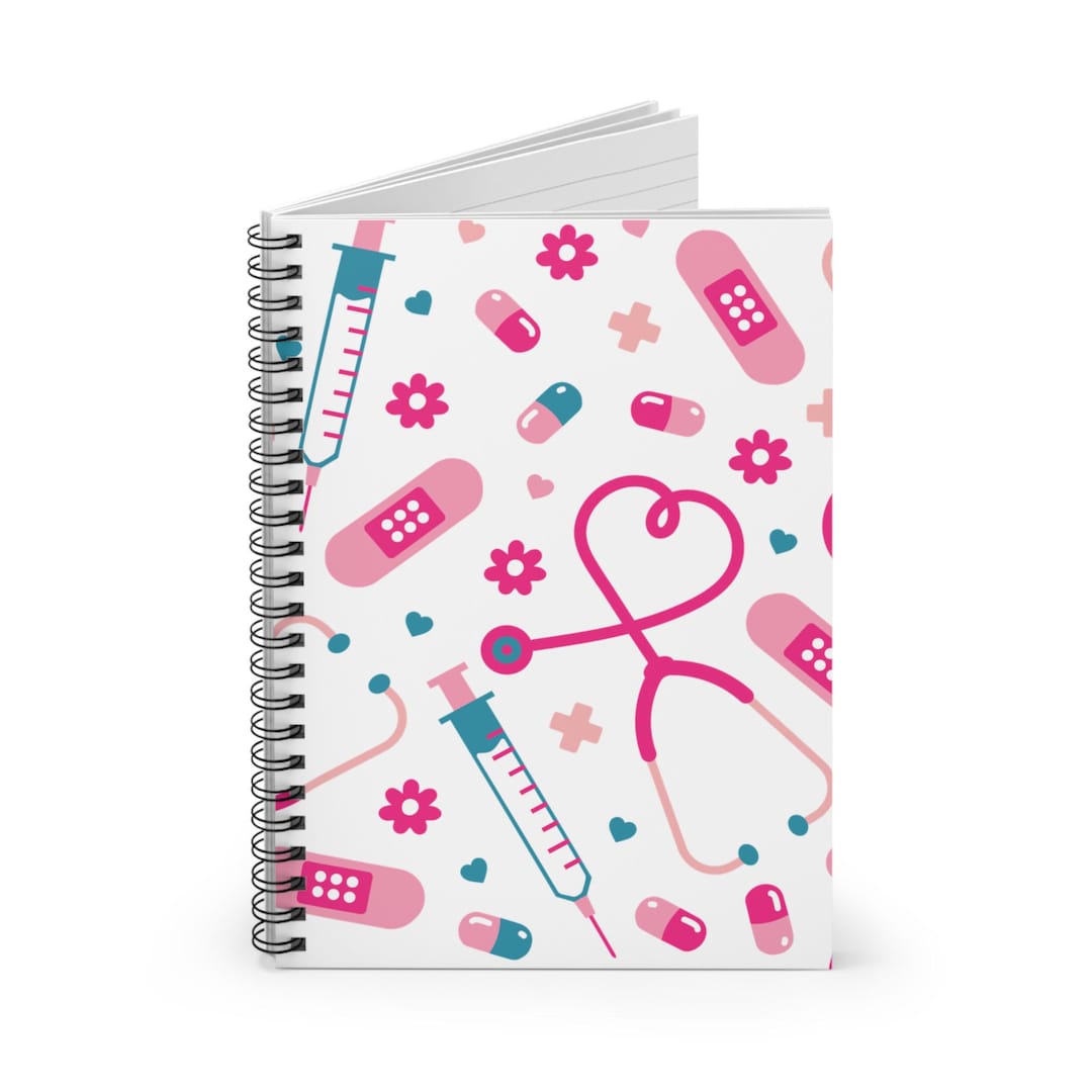 Cute Medical Themed Spiral Notebook - Perfect for Nurses and Healthcare ...