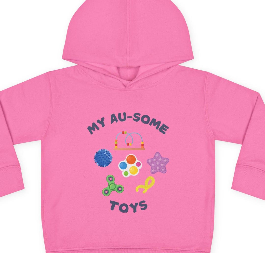 Autism Kids Fleece Hoodie, Fidgety Toy Sweatshirt, Toddler Pullover ...