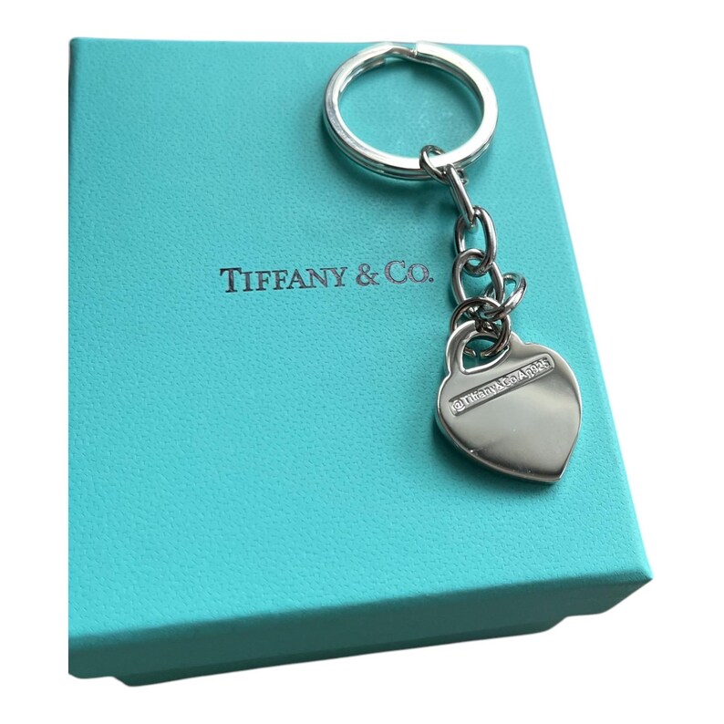 Tiffany & Co Silver Vintage Themed New Key Ring - Etsy