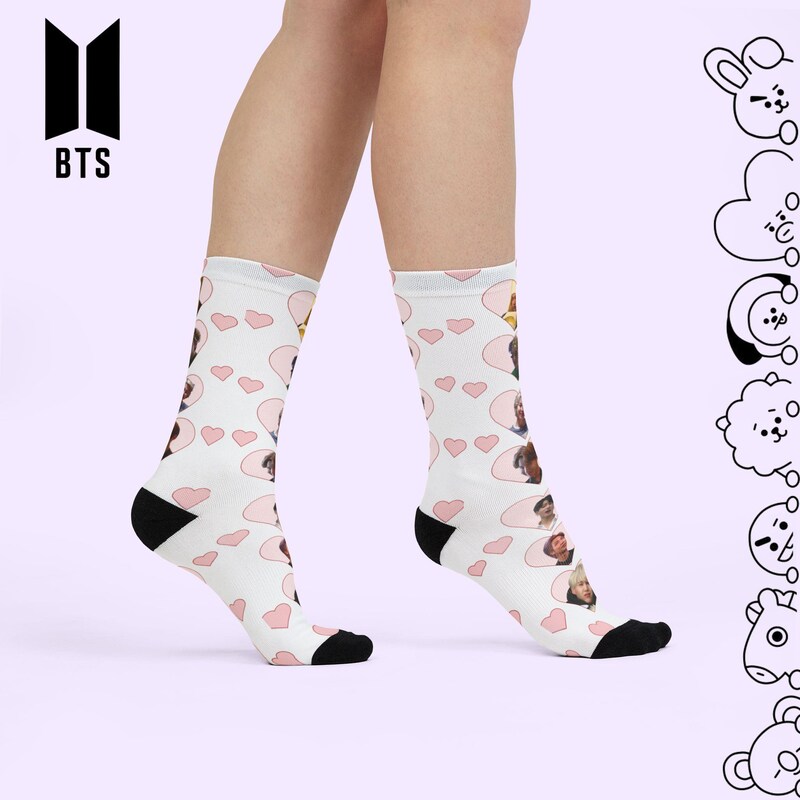 Bts Socks - Etsy