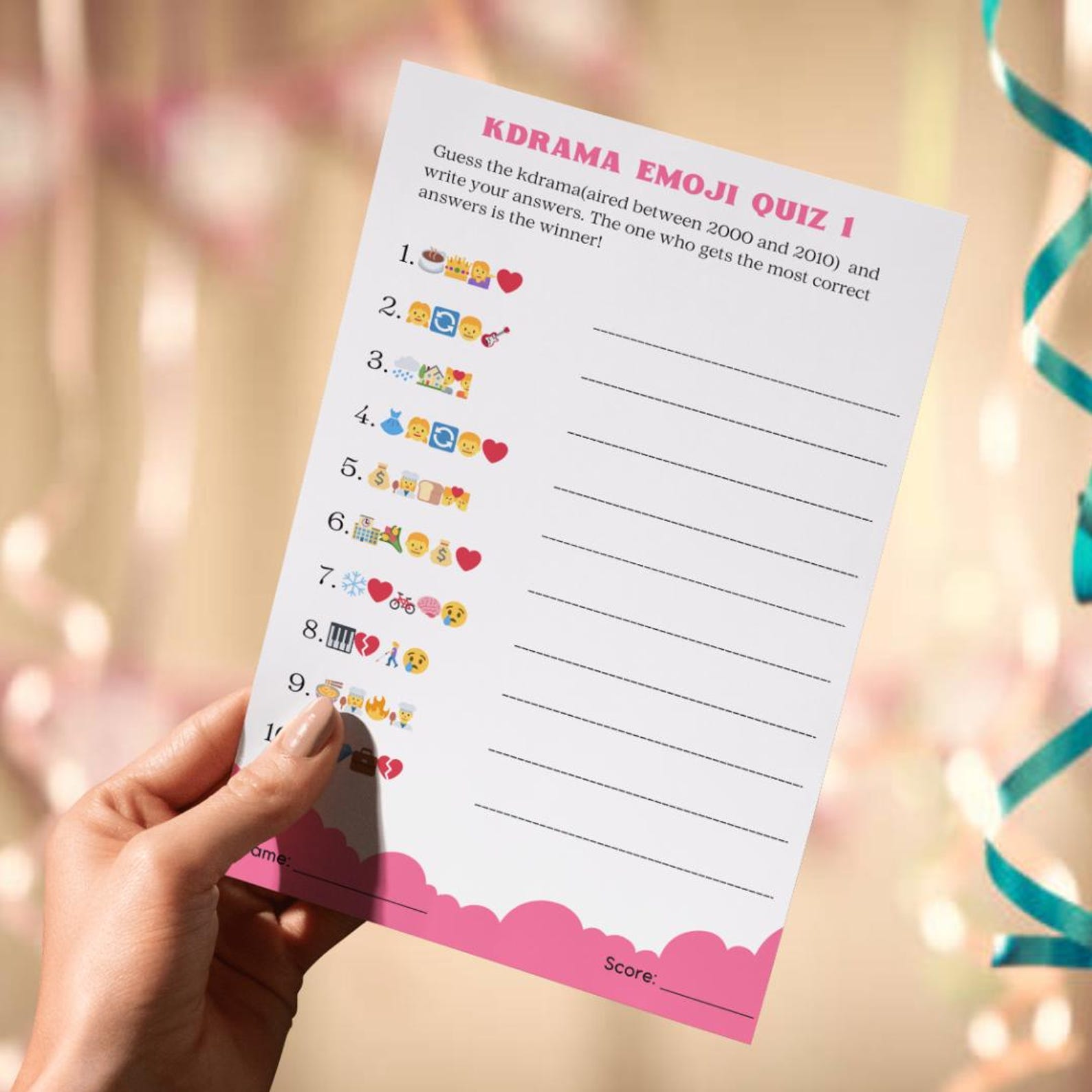 K-drama Games Bundle, 40+ K-dramas to Guess! Korean Dramas - Etsy