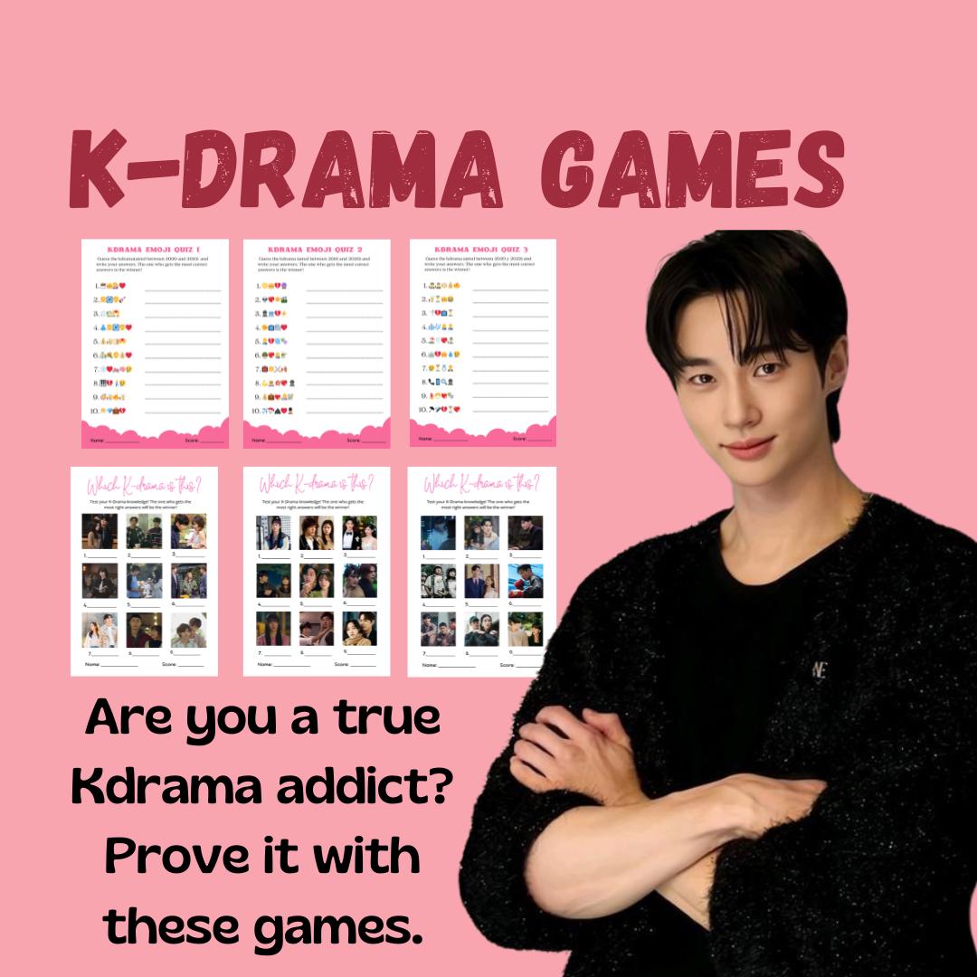 K-drama Games Bundle, 40+ K-dramas to Guess! Korean Dramas - Etsy