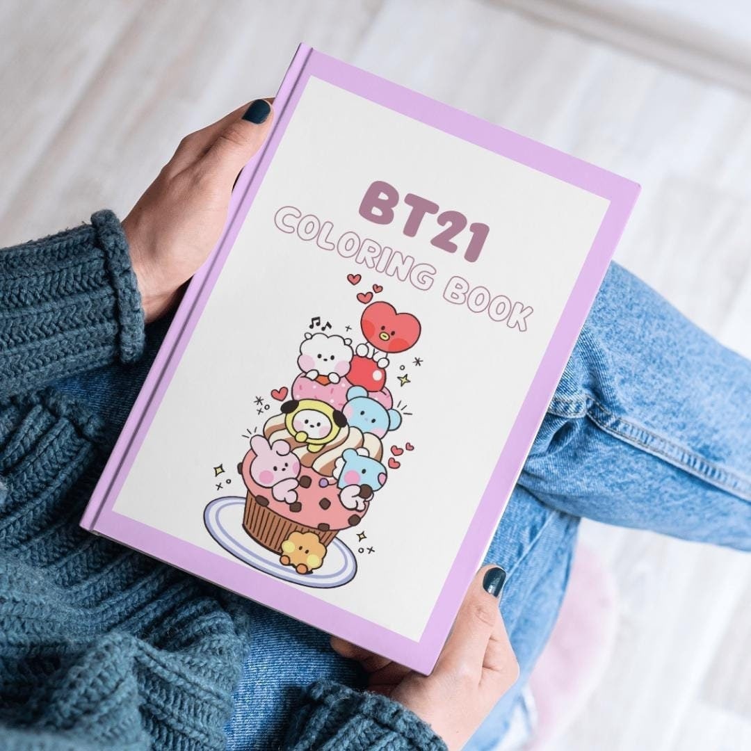 BT21 Coloring Book, 15 Pages, Printable Digital Download - Etsy