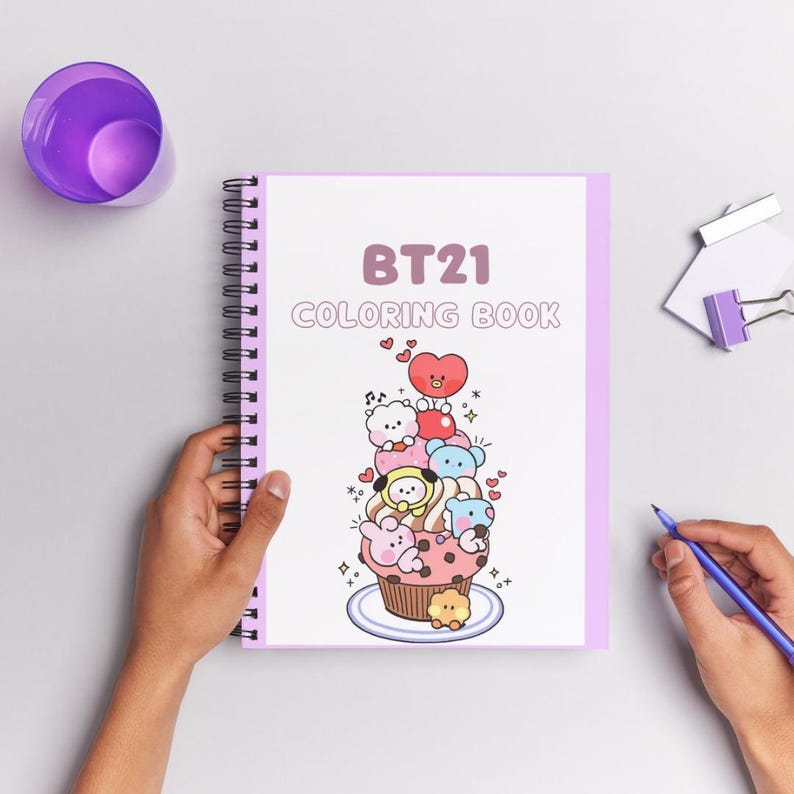 BT21 Coloring Book, 15 Pages, Printable Digital Download - Etsy
