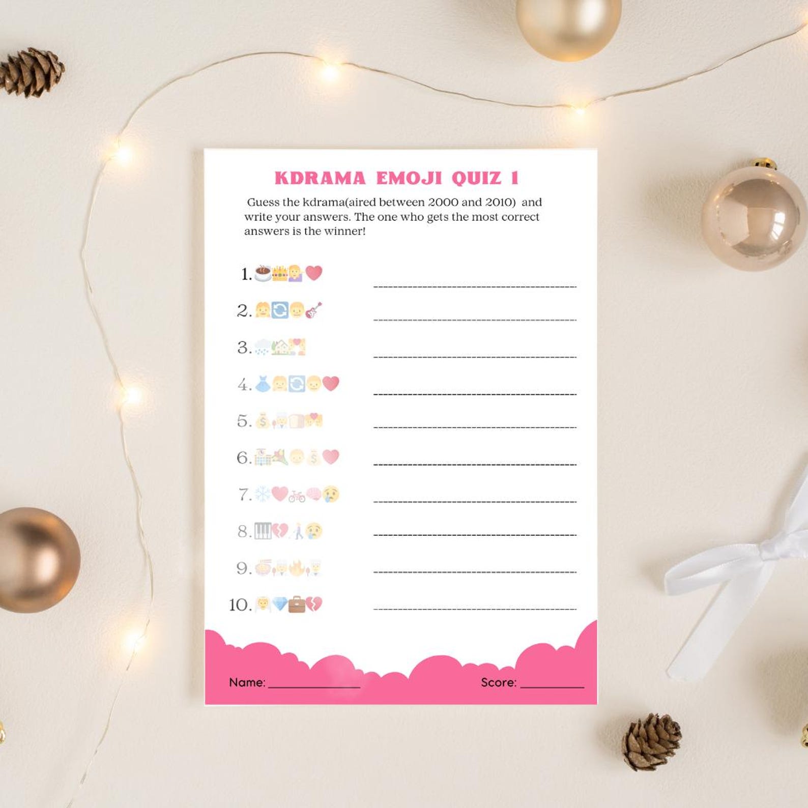 K-drama Games Bundle, 40+ K-dramas to Guess! Korean Dramas - Etsy